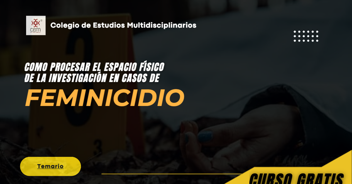 Curso Como procesar el espacio de investigación en casos de Feminicidio
